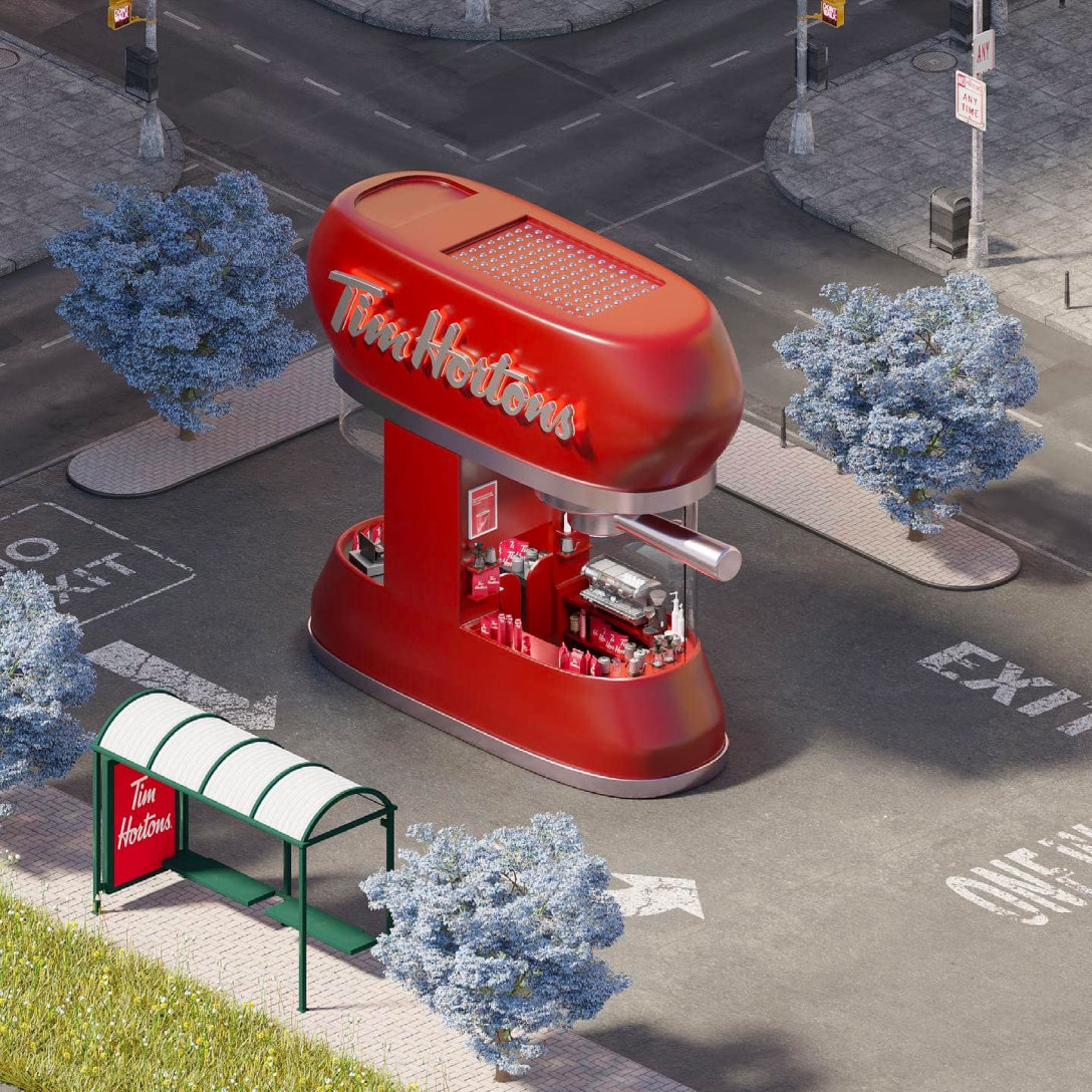 设计师Eslam Mhd 的3D快餐厅场景搭建-古田路9号-品牌创意/版权保护平台