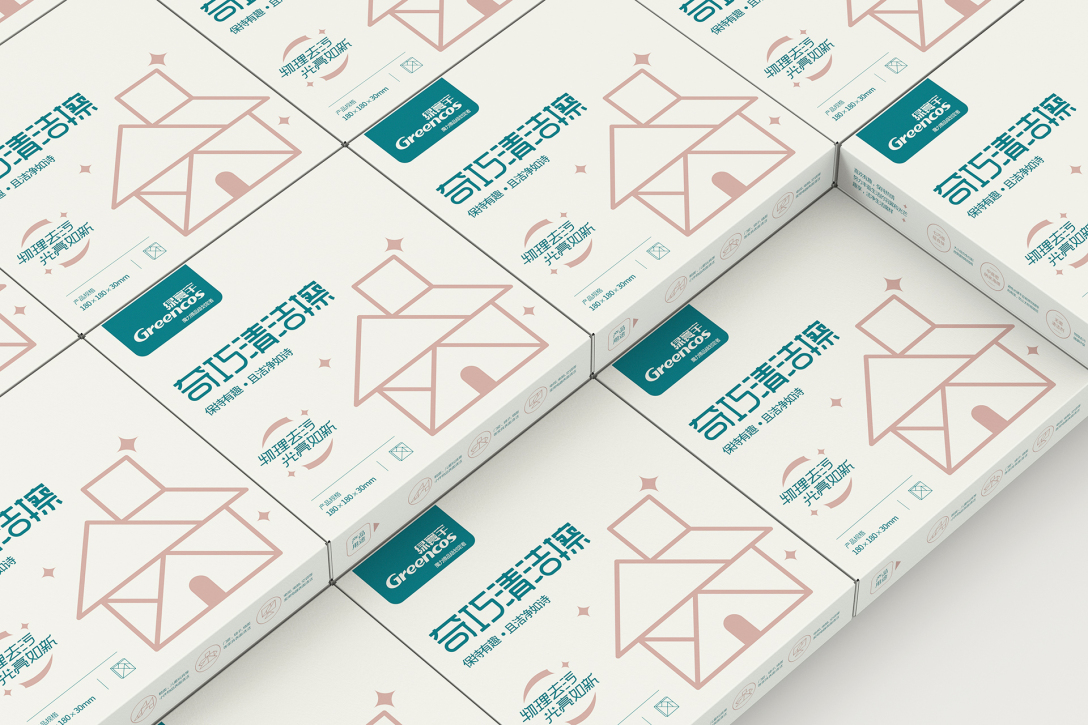 绿寰宇奇巧清洁擦品牌包装设计-古田路9号-品牌创意/版权保护平台